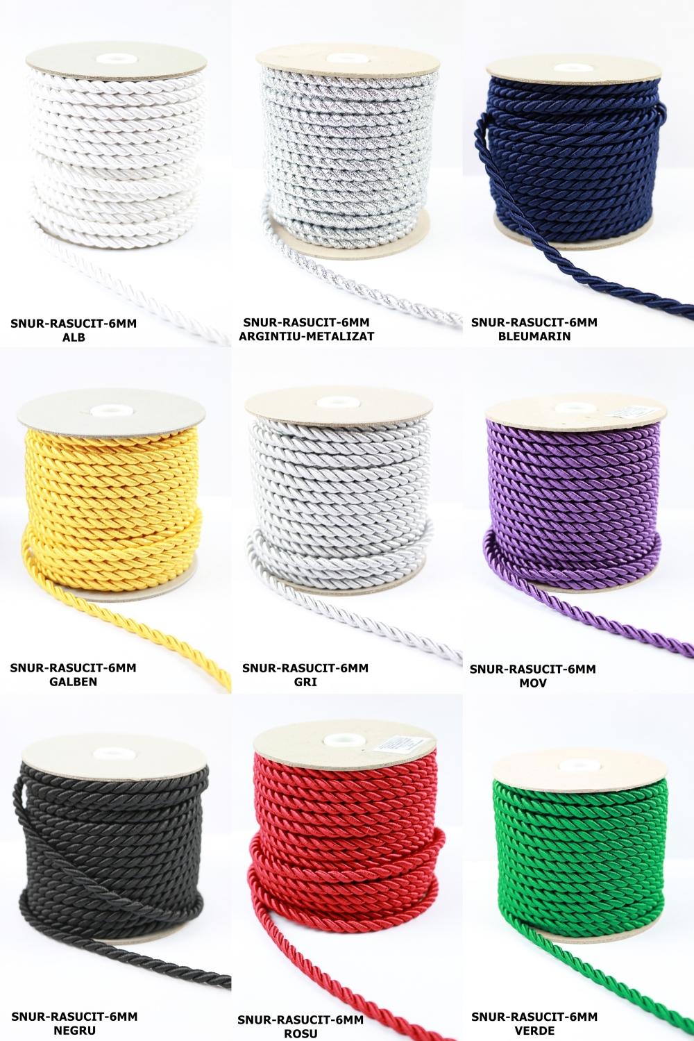 Snur Rasucit, 6 mm (25 m/rola) - Emidale
