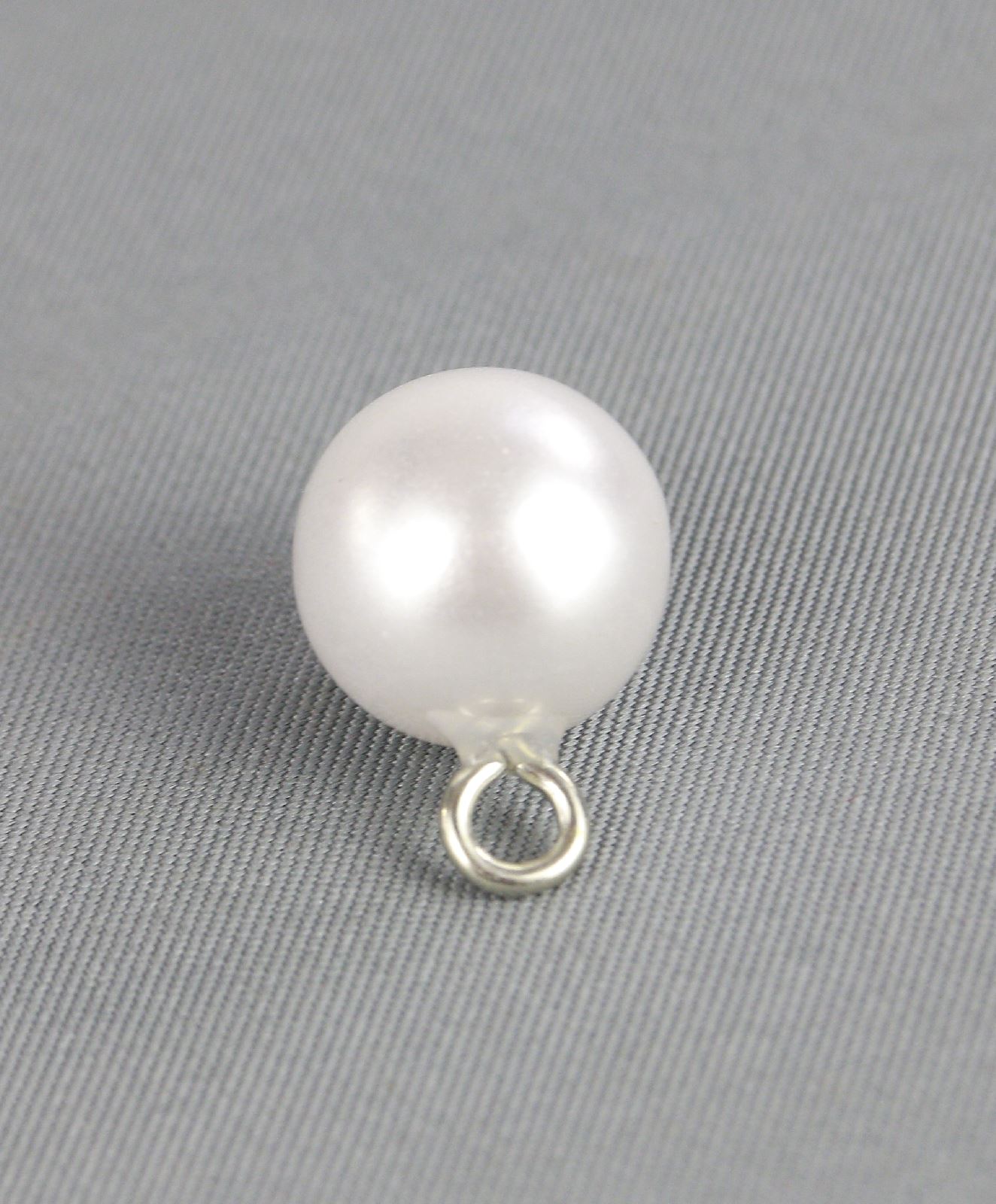 Nasturi Perla cu Bucla Metalica, Alb, Ø9 mm (100 bucati/pachet)Cod ...