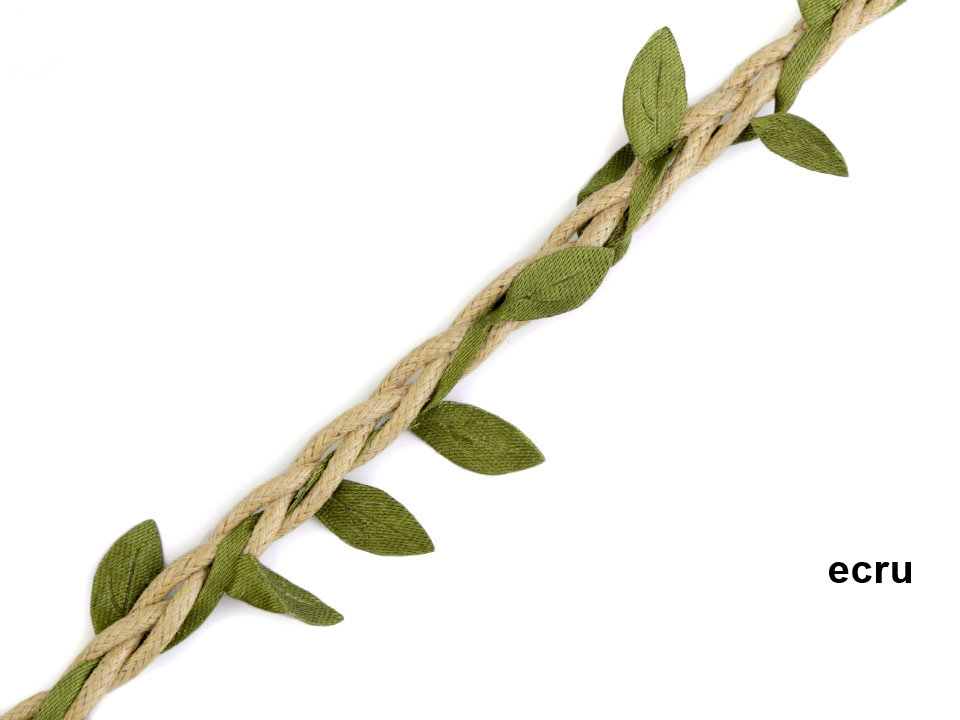 Snur Decorativ cu Frunze, latime 30 mm ( 10 metri/pachet)Cod: 510709 ...