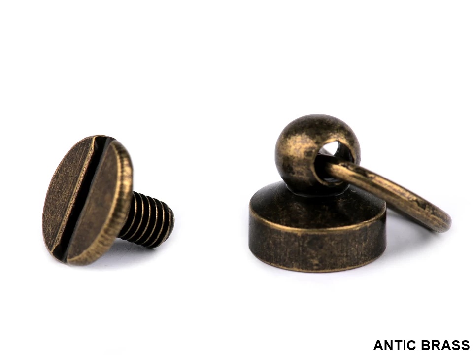 Butoni cu Surub pentru Piele, 8 mm, (4 seturi/pachet) Cod: 840842 - Emidale